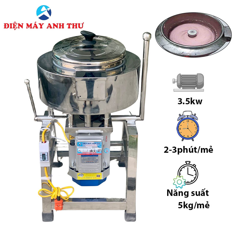 Máy Xay Giò Chả 5Kg Dao Thả Động Cơ 3.5Kw Toàn Phát - Máy Xay Thịt Gia Đình, Công Nghiệp